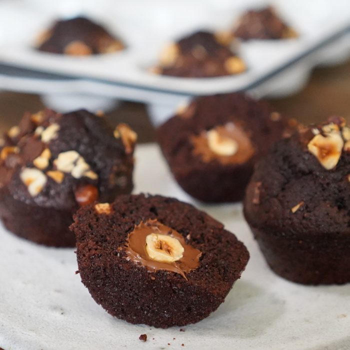 Recette des muffins double chocolat et noisette - HerveCuisine.com