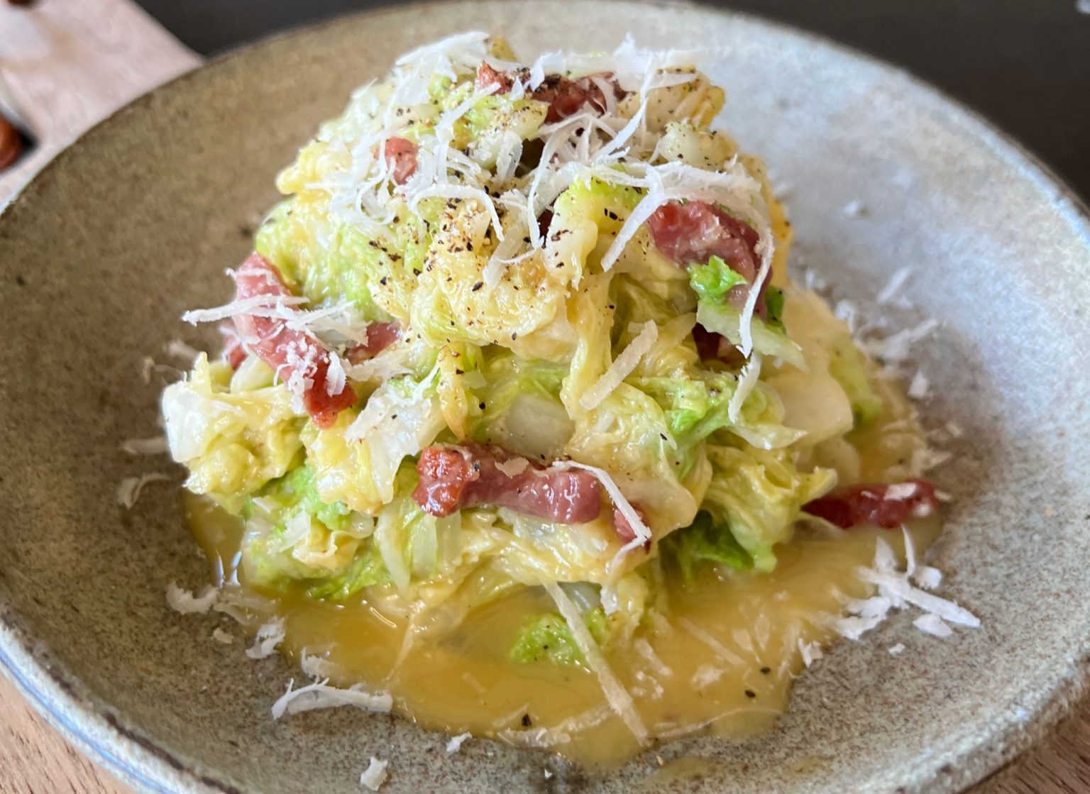 La recette des tagliatelles de choux chinois façon carbo - HerveCuisine.com